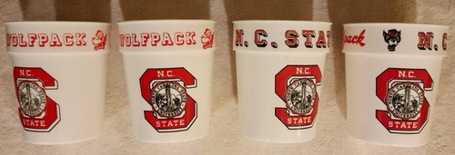 Four Vintage Early 1980s NC State Stadium Cups | eBay