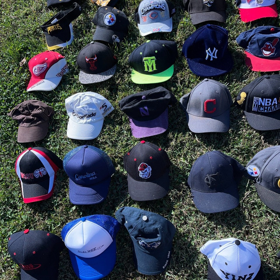Vintage Sports Hat Cap Lot SnapBack Strap Back Dad 90s Y2K Modern MLB ...