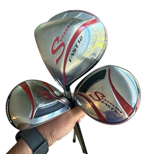 Adams Speedline Fast 12 LH 10.5° Driver, 3, 5 Wood Red Matrix R Flex ...