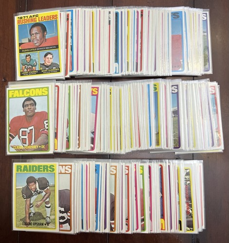 1972 Topps Football Complete Set 1-263 Roger Staubach Rookie RC Riggins ...