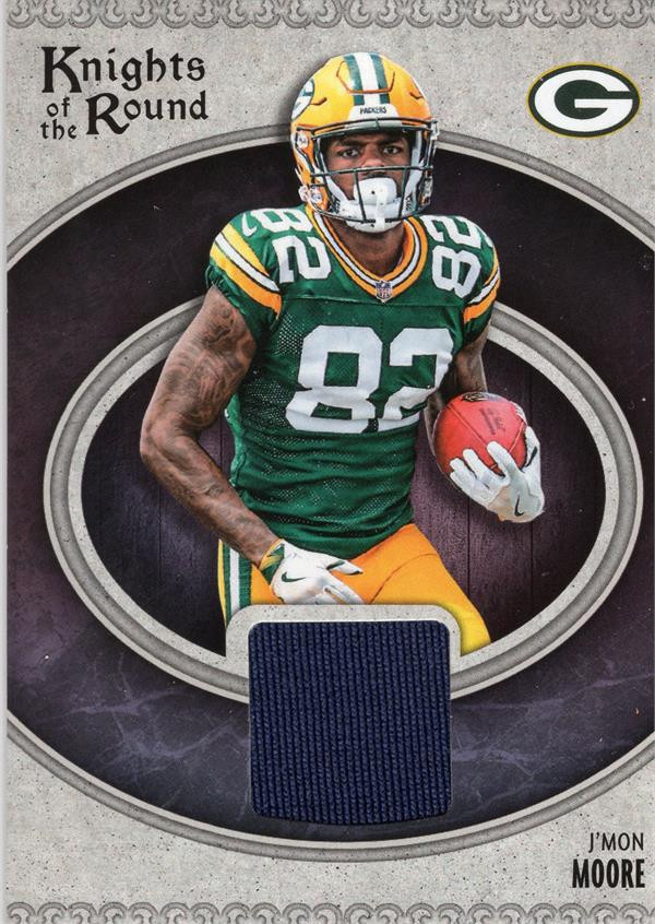 J'Mon Moore relic jersey patch football card 2018 Panini Knights of ...
