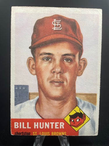 1953 Topps Baseball Bill Hunter #166 St. Louis Browns | eBay