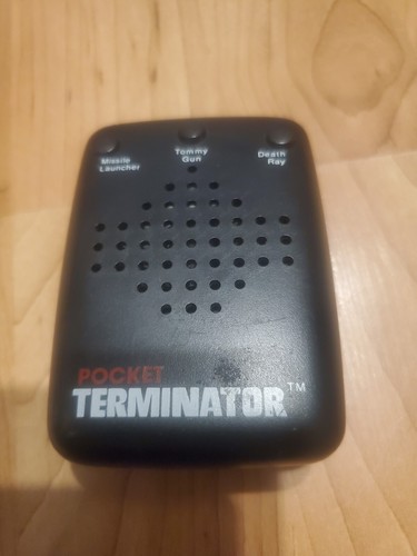 Vintage Pocket TERMINATOR Sound Effect Toy - Missile / Tommy Gun ...