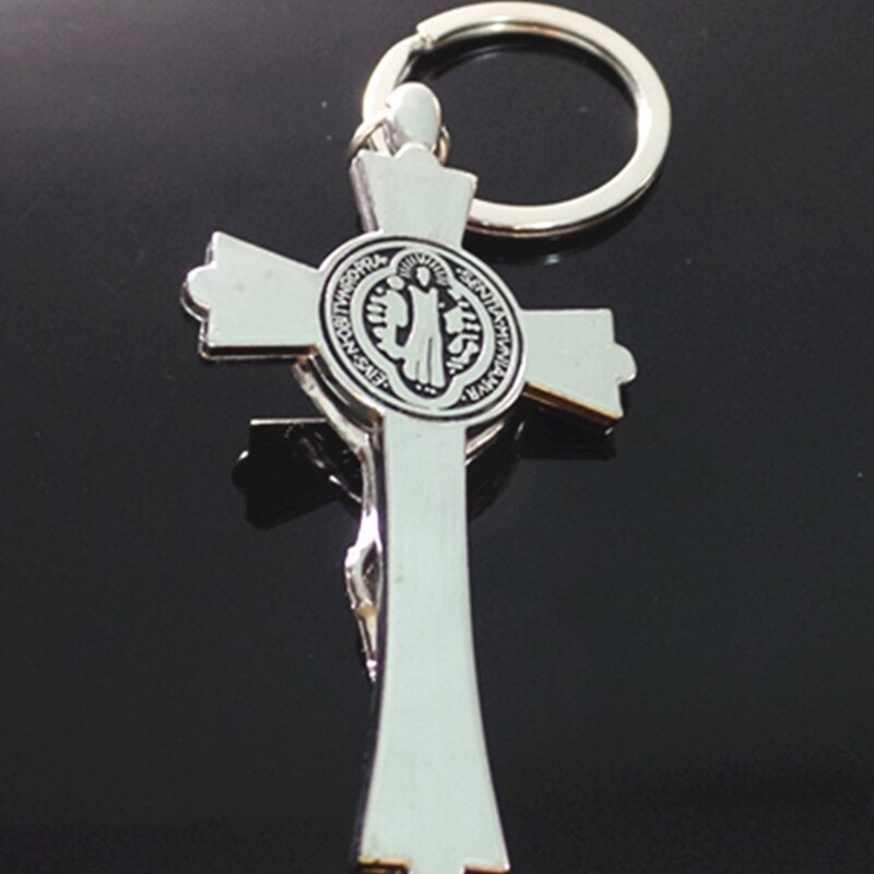 Jesus Cross Keychain Religious Belief Key-Ring Car Key Holder for Women ...