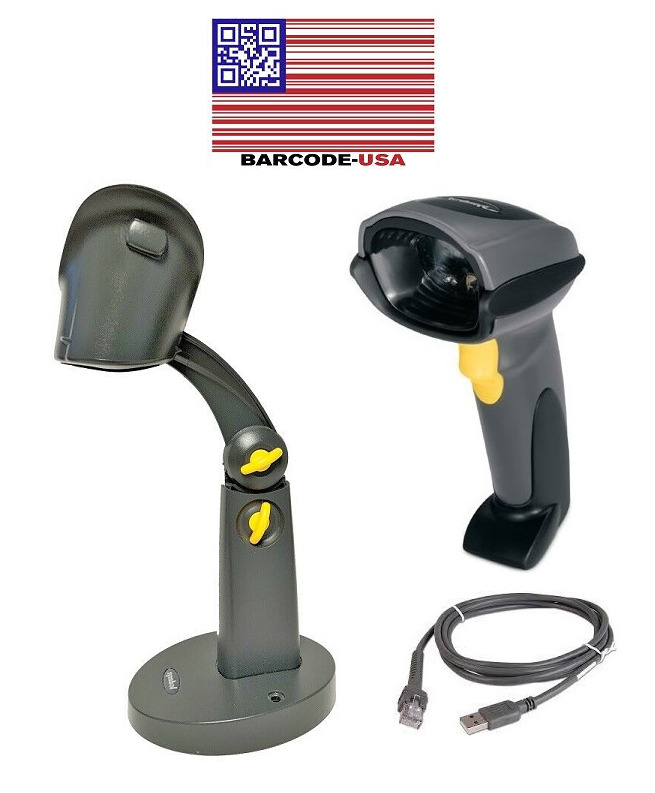 Clover Point of Sale 2D/1D/QR Barcode Scanner Zebra DS6707 w/ Stand ...