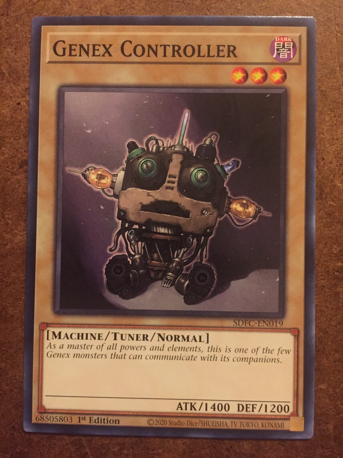Genex Controller Yugioh SDFC-EN019 Trading Card | eBay