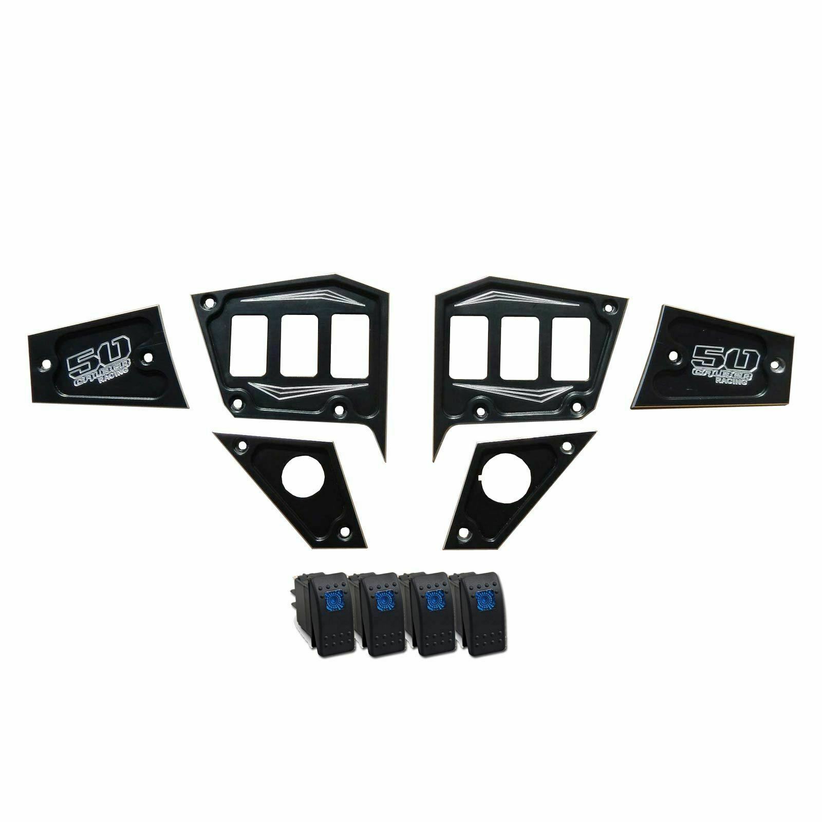 RZR XP 1000 Custom Dash Switch Panel Kit for 4.3" GPS USA MADE CNC ...