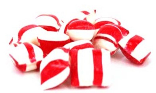 5kg PEPPERMINT BULLSEYES ROCK CANDY HARD BOILED RED WHITE LOLLIES ...