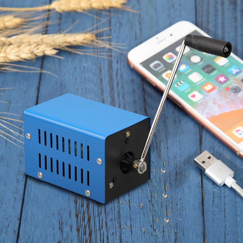 Emergency Electric USB Generator Hand Crank Dynamotor for Outdoor Camp ...