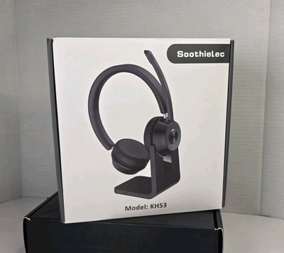 Soothielec Bluetooth Wireless Headset Model KH53 V5.1Black With Noise ...