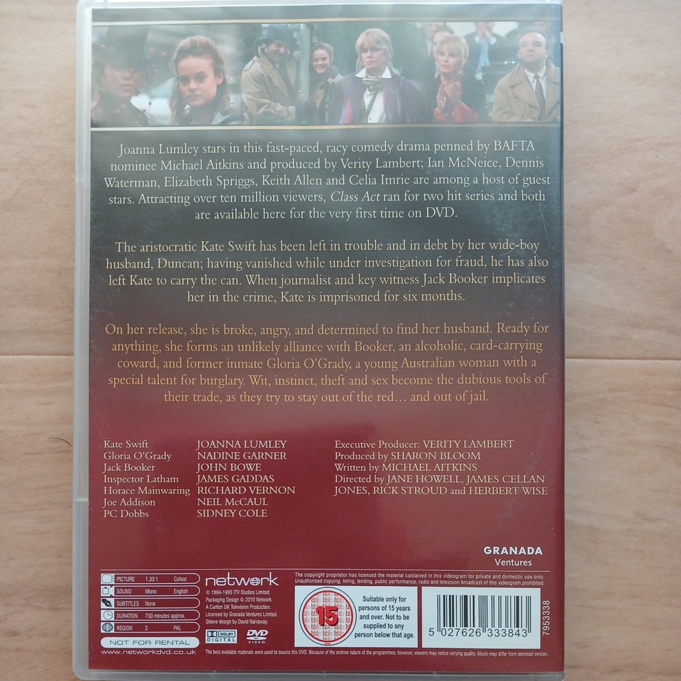 Class Act - The Complete Series 1 & 2 (4 DVD Set, 2010) Joanna Lumley ...