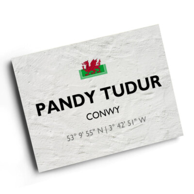 A3 PRINT - Pandy Tudur, Conwy, Wales - Lat/Long SH8564 | eBay UK