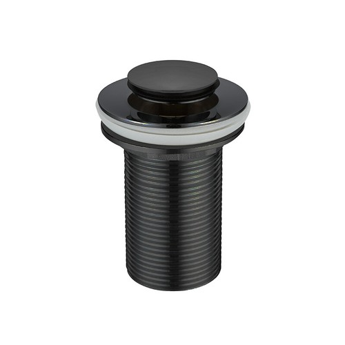 AW PW4075MB 40mm x 75mm Matt Black Bath Vanity Basin Pop Up Plug Waste ...