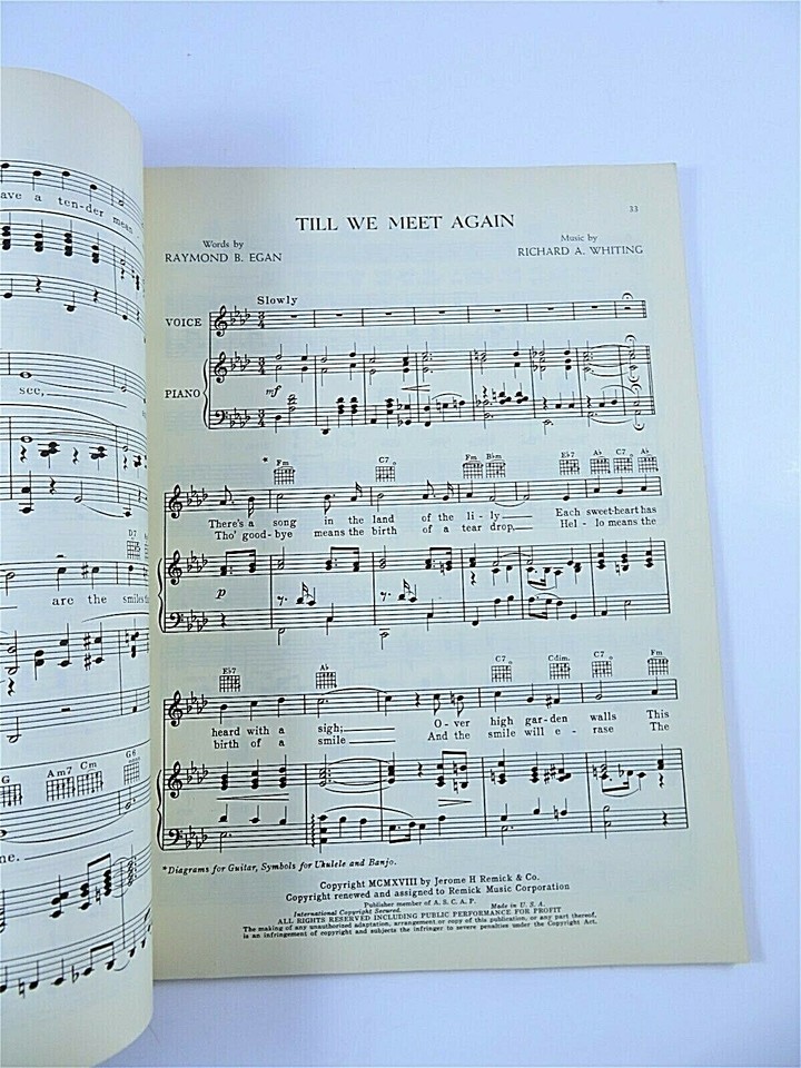 Remick Songbook Hits Through The Years Words And Music Popular Songs ...