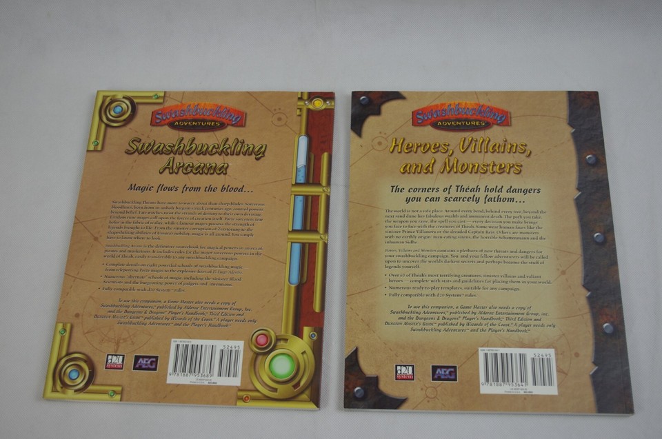 Two Books: Swashbuckling Adventures: Heroes, Villains, and Monsters ...