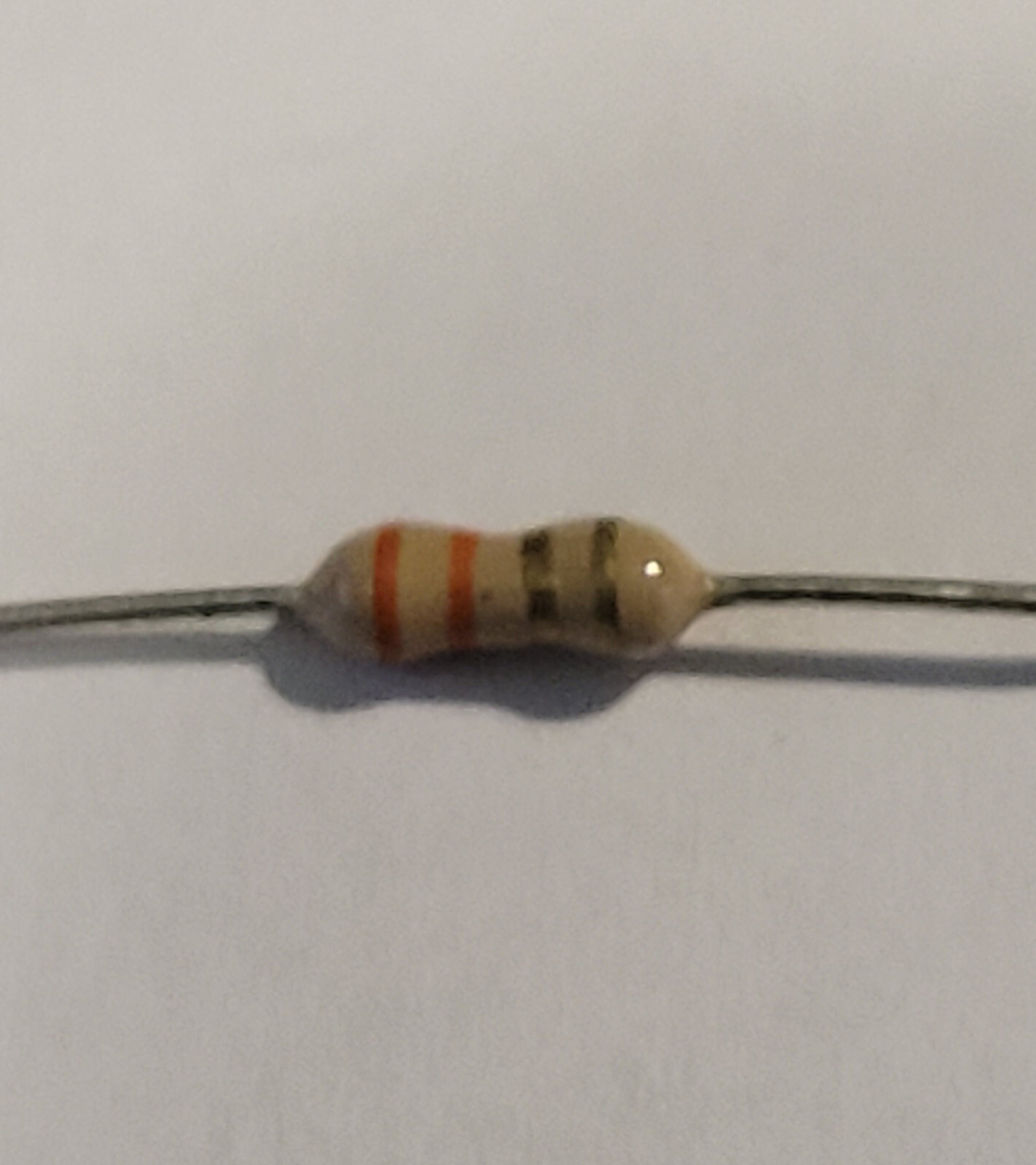 3.3 Ohm Resistors, 1/4 W, 5% (Pack of 25) Bands are Orange-Orange-Gold ...