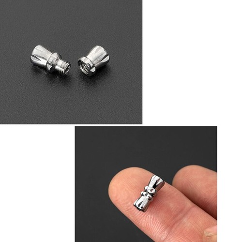10Pieces Barrel Screw Clasps Dull Silver Color Screw Clasp For Necklace ...