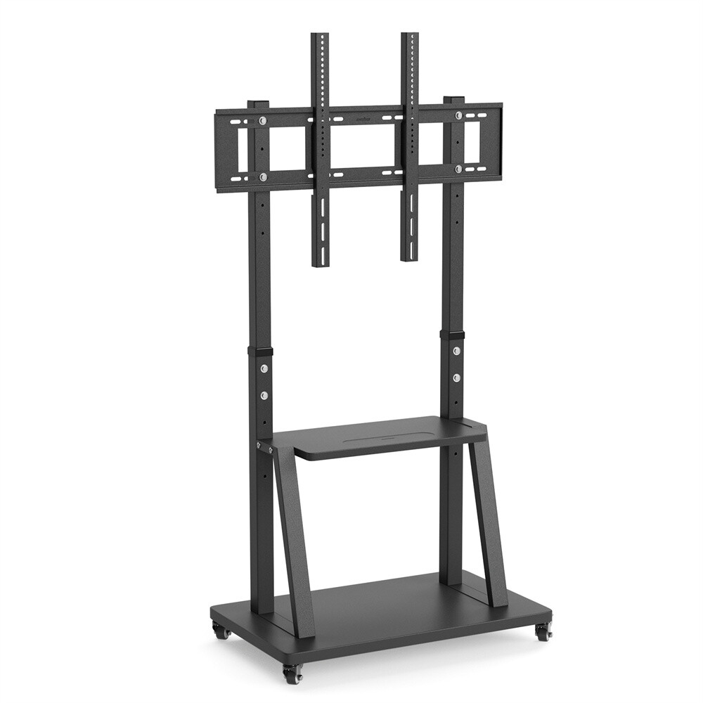 Solid Mobile TV Trolley Rolling TV Floor Stand Mount Up 100" Screens ...