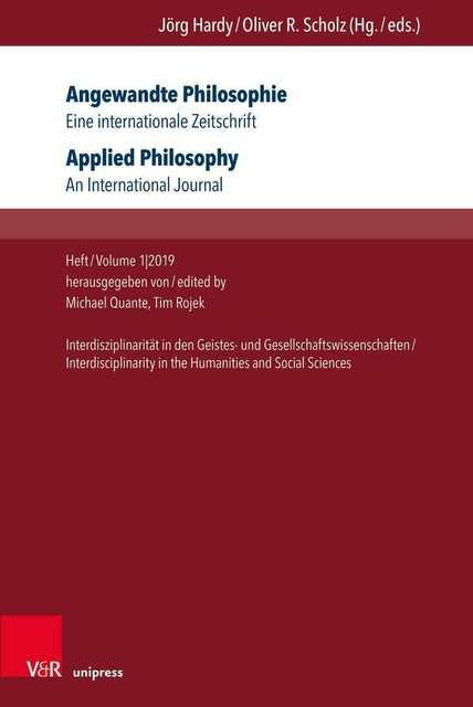 Angewandte Philosophie. Eine internationale Zeitschrift / Applied ...