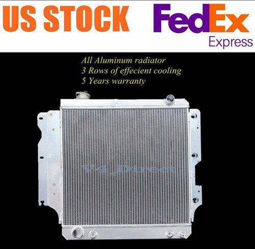 3 Row Core Radiator For 1987-2006 Jeep Wrangler YJ TJ 2.4L 2.5L 4.0L 4 ...
