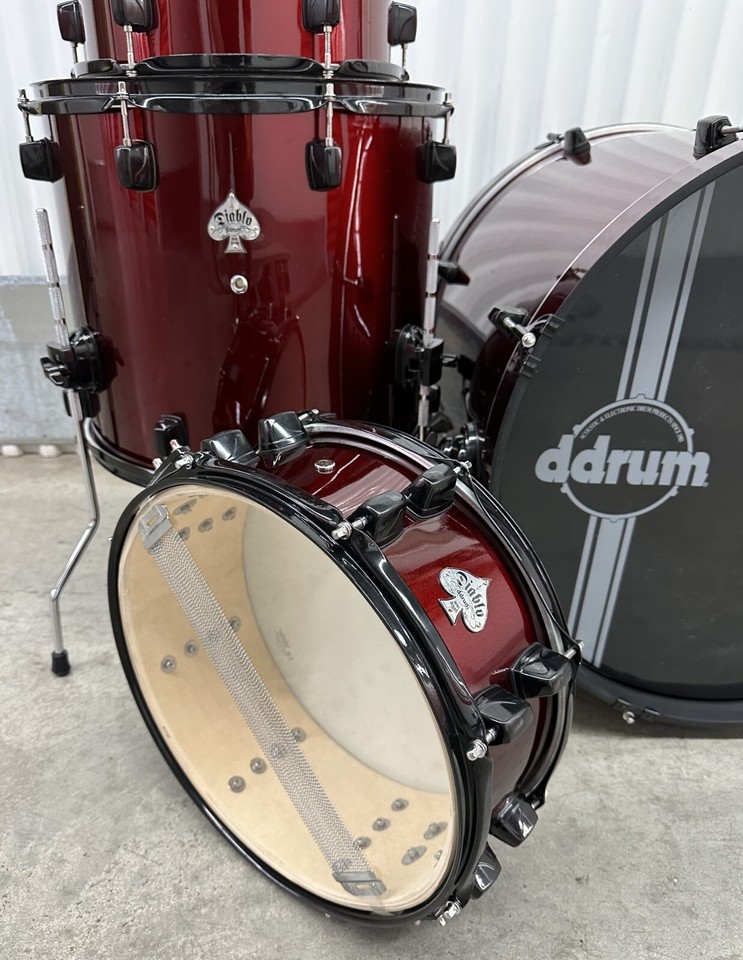 ddrum Drum Set 5-piece Kit Shell Pack Diablo Red/ Black | eBay