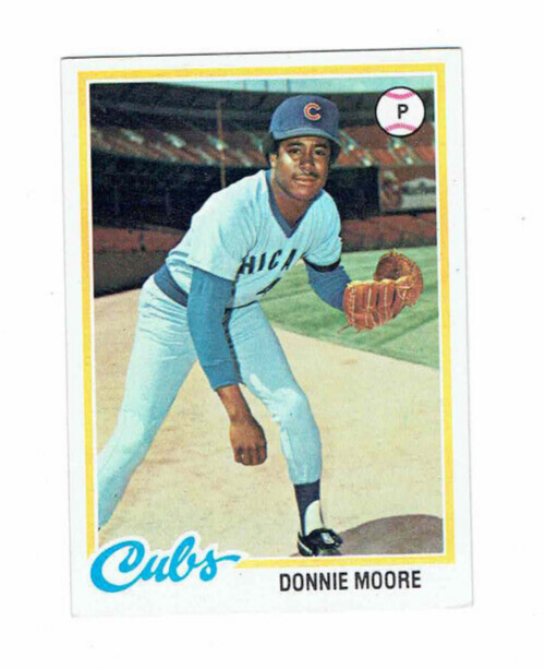Donnie Moore Chicago Cubs Pitcher #523 Topps 1978 #Baseball Card | eBay