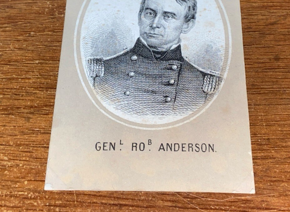 1860's Civil War General Robert Anderson CDV Cabinet Card L. Prang & Co ...