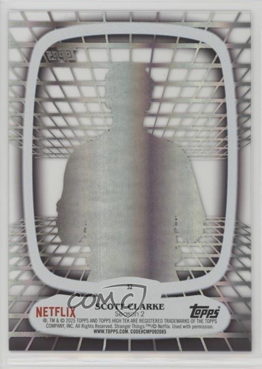 2025 Topps High Tek Stranger Things Hawkins Lab Pattern Scott Clarke ...