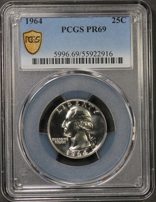 1964 (P) PCGS Silver Proof Washington Quarter PR69 PR-69 | eBay