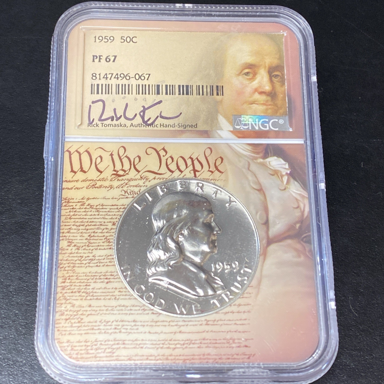 1959 NGC PF 67 Proof Benjamin Franklin Half Dollar 50c We The People ...