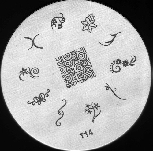 T Stamping Series Nail Art Image Stamp Template Plate 1 | eBay