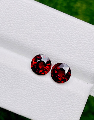 6MM ROUND UNIQUE TOP QUALITY 100% NATURAL RED SPINEL LOOSE GEMSTONE 2 ...