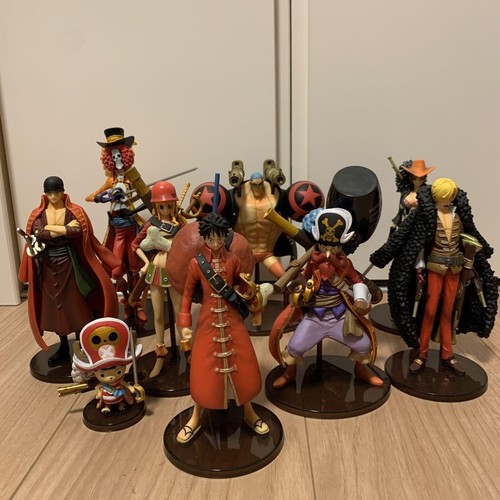 ONE PIECE Figure lot set 9 Luffy Chopper Franky Brook Nami Zoro Sanji ...
