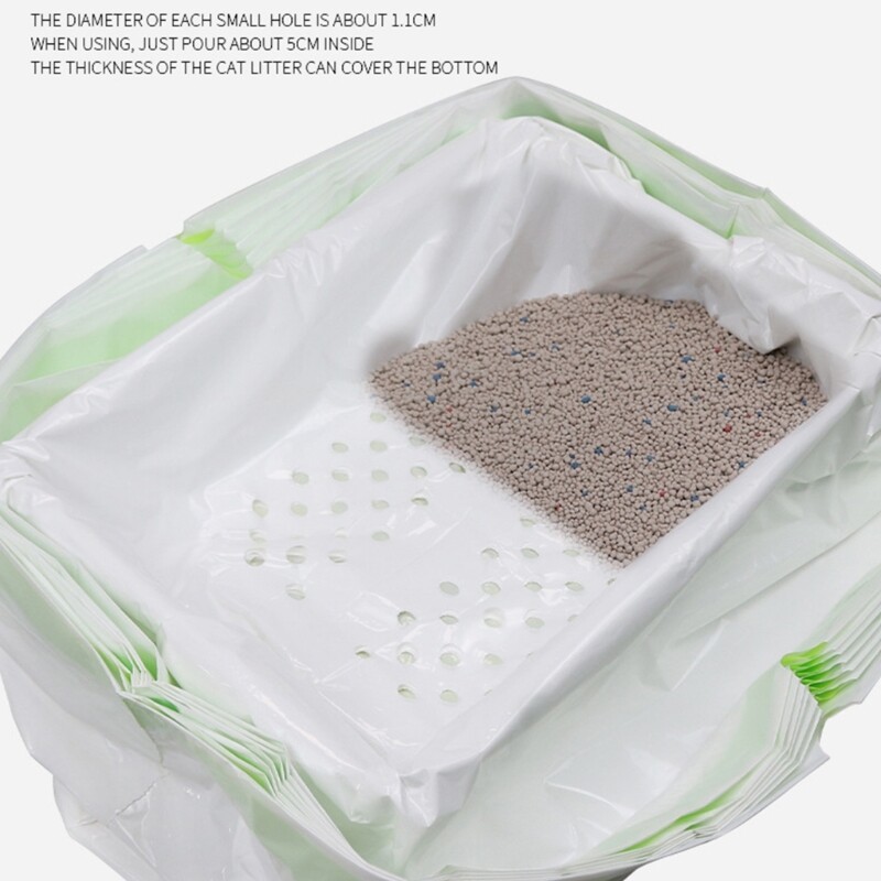 7 Count Litter Box ExtraThicken Poop Bag Disposable Litter Sifting Bags ...