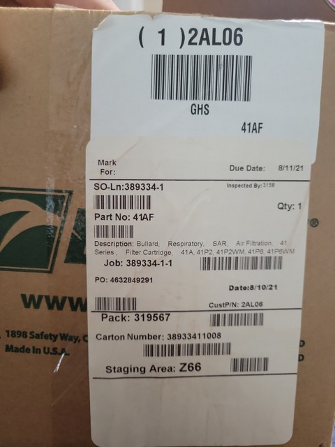 Bullard ‎41AF Filter Cartridge - Black for sale online | eBay