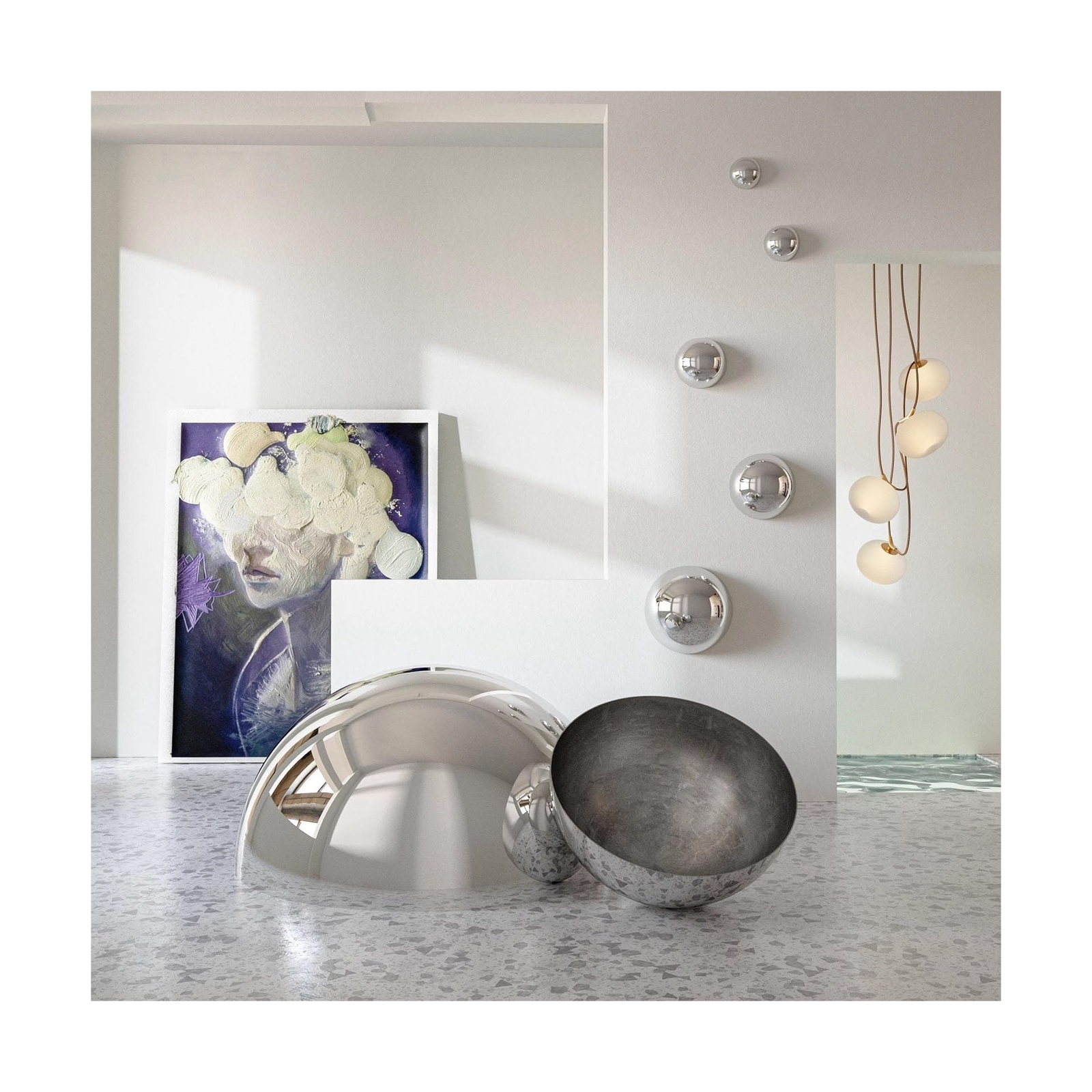 6pcs Hollow Hemisphere Ball Gazing Ball Half for Outdoor Decoration ...