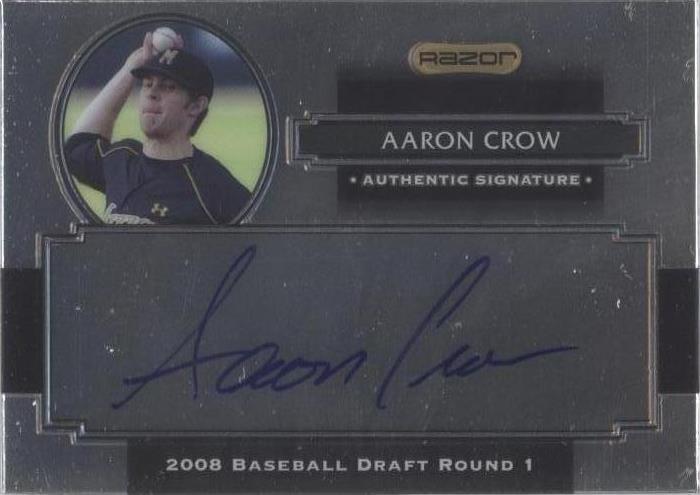 2008 Razor Signature Series Metal - Autographs Aaron Crow #AU-AC (AU ...