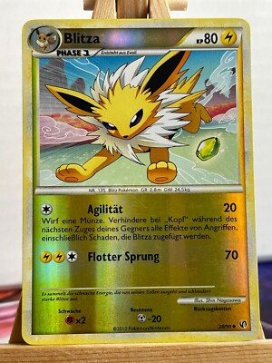 Blitza 28/90 HS Unerschrocken Reverse Holo Deutsch NM Pokemon | eBay