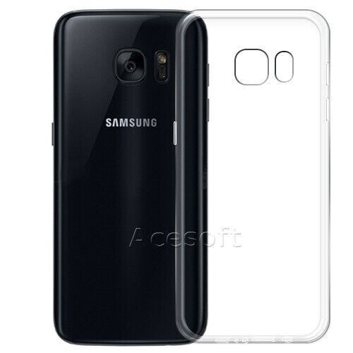 Premium Real Transparent Slim Soft TPU Case for AT&T Samsung Galaxy S7 ...