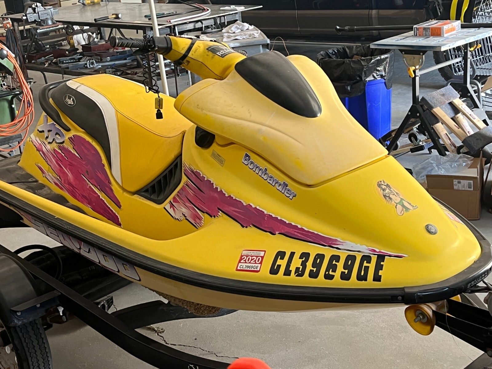 seadoo xp jet boat for sale 1996 yellow | eBay