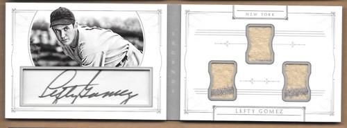 2015 National Treasures Lefty Gomez Auto BOOK JUMBO GameUsed Relic #02/ ...