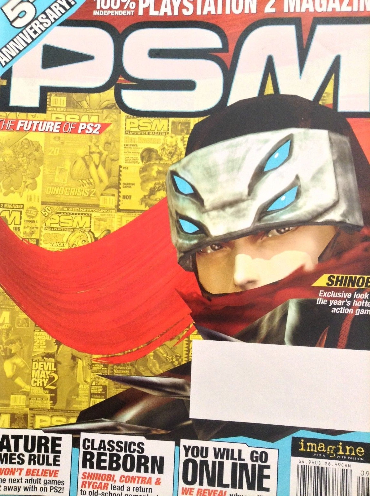 PSM Playstation Magazine Shinobi & Mature Games September 2002 ...