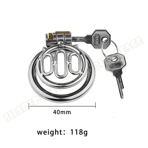 Mini Short Hollow Stainless Steel Chastity Device Chastity Cage Rings Locks | eBay