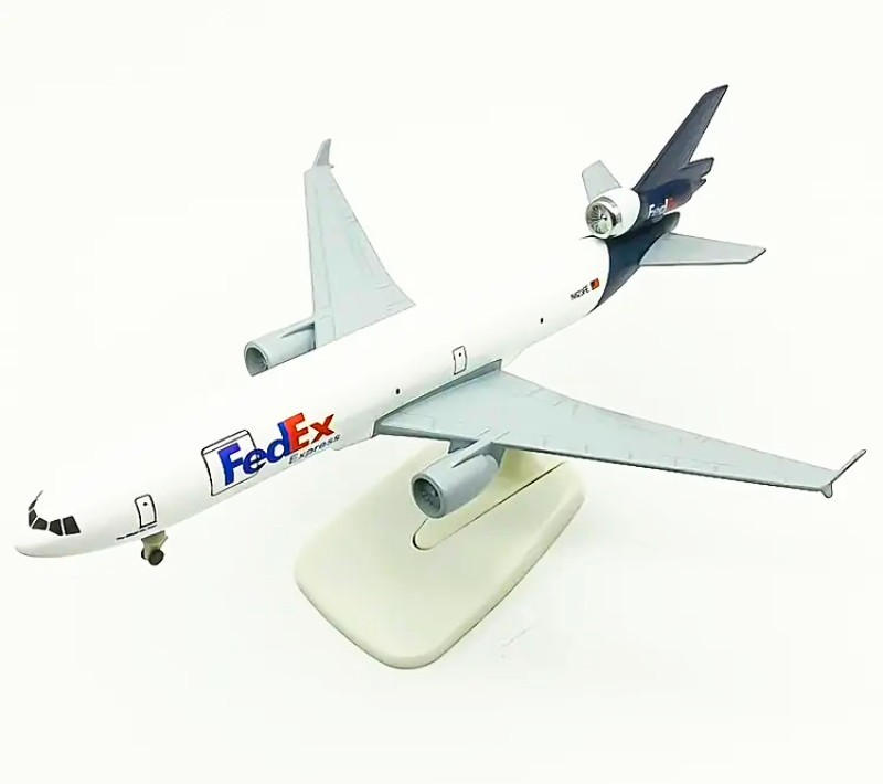2024 Diecast 1:300 FEDEX EXPRESS MD-11 Tri Jet Cargo Airplane 8" Long ...