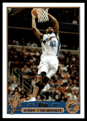 2003-04 Topps Jerry Stackhouse Washington Wizards #52 | eBay