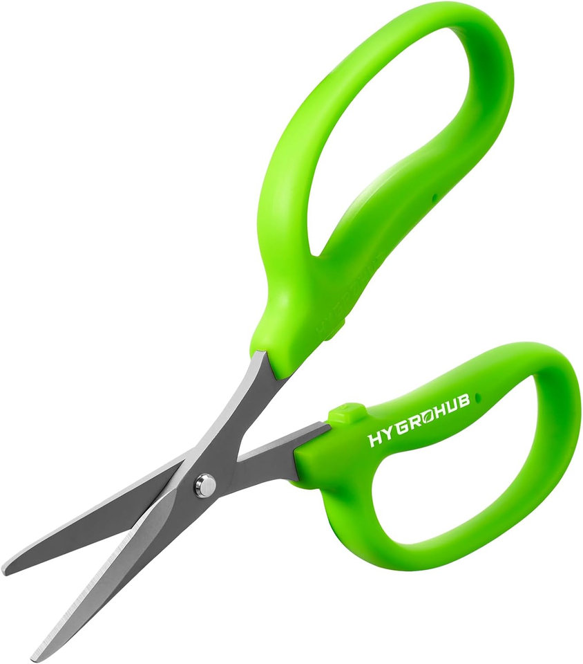 Garden Scissors, 6In Pruning Shears Snips Non-Stick Coated Sharp Steel ...