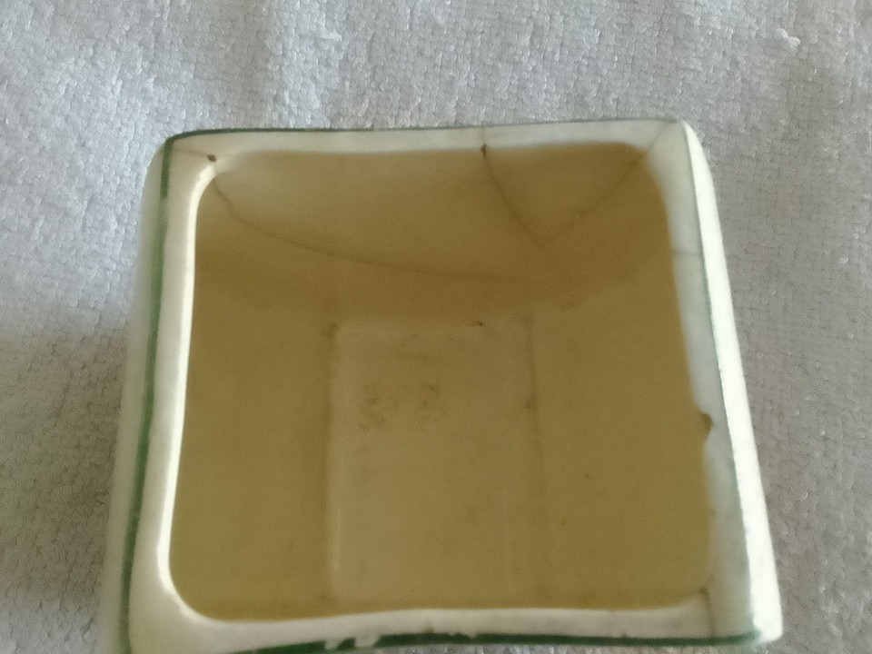 Clarice Cliff Small Pottery Pot Without Lid Crocus hand painted biyanne ...
