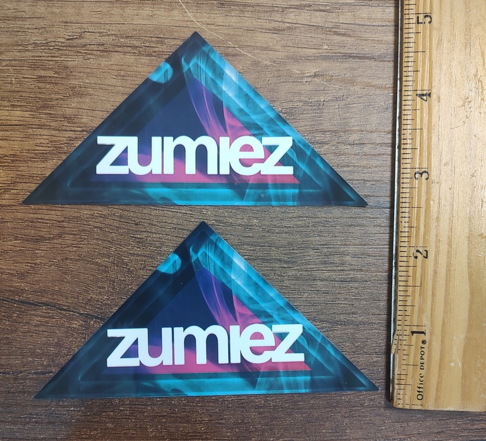 Zumiez Stickers LOT OF 2 Triangle Smoke Discontinued Vintage Skateboard ...