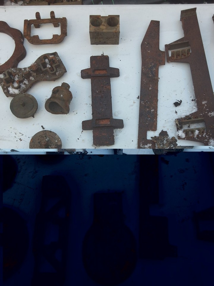 Live steam model locomotive Mixture Of Cast Iron Parts - Gauge? Free ...