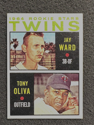 1964 Topps Baseball #116 Twins Rookie Stars/Jay Ward RC/Tony Oliva Ex ...
